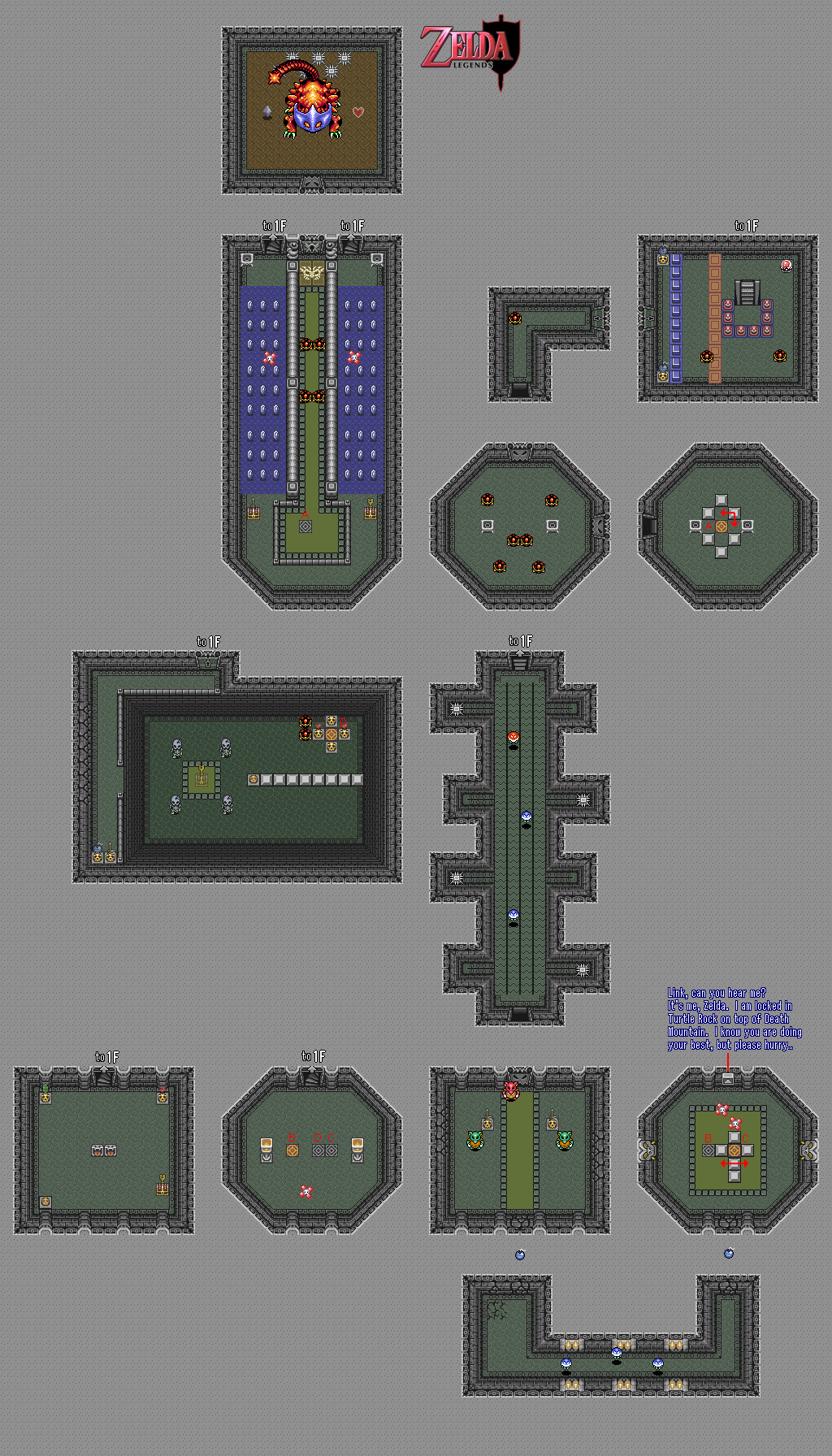 Zelda Legends - The Library - Visual Guides - ALttP - 8. Crystal #1 ...