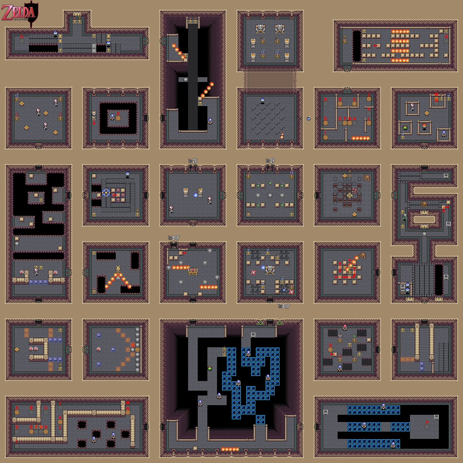 Zelda Legends - The Library - Visual Guides - ALttP - 18. Tower of Ganon