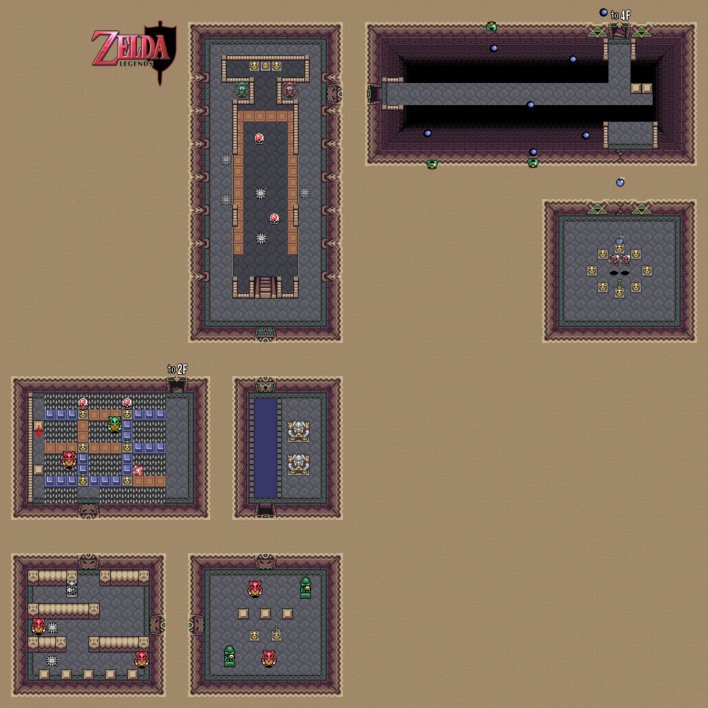 Zelda Legends - The Library - Visual Guides - ALttP - 18. Tower of Ganon